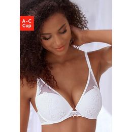 Lascana Push-up-BH 'Maria' wei&szlig; Gr. 75C. Vergr&ouml;&szlig;ert Optisch Die Brust und mit B&uuml;gel