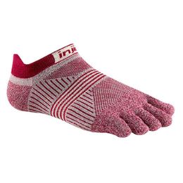 injinji Run Lightweight No Show Bekleidung Damen rot M