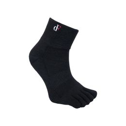 Vibram 200 df Toe Socks Mini Crew Trail Bekleidung Unisex schwarz S