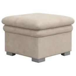 Hocker COTTA "Leandra", beige, B:65cm H:46cm T:65cm, NaturLEDER: Bitte beachten Sie, dass Lederbez&uuml;ge mehr N&auml;hte aufweisen als Stoffbez&uuml;ge.;Kunstleder Softlux;NaturLEDER (echtes Rindsleder) im Sitz. Korpus in passendem Kunstleder Softlux bezogen;Luxus-Microfaser (100% Polyester), Hocker, Hocker, Polstergarnitur, auch als Set erh&auml;ltlich