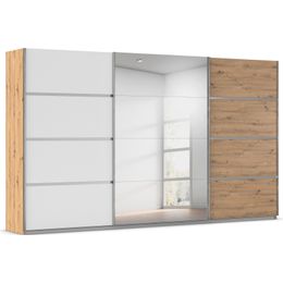 Kleiderschrank Rauch "Schwebet&uuml;renschrank OTTO&acute;s Choice Garderobe Schrank TOP ANGEBOT Avola", beige (eiche artisan, alpinwei&szlig;, leisten chrom), B:360cm H:229cm T:62cm, Holzwerkstoff, Schr&auml;nke, Kleiderschrank, mit eleganten Zierleisten in Chrom, Schwarz oder Wei&szlig; MADE IN GERMANY