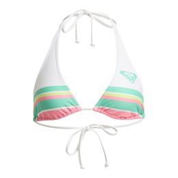 Triangel-Bikini-Top Roxy "The Swell", Damen, Gr. L, Cup B, cloud dancer, Obermaterial: 85% Microfaser, 15% Elasthan;, Bikini-Oberteile Triangel-Bikini-Top