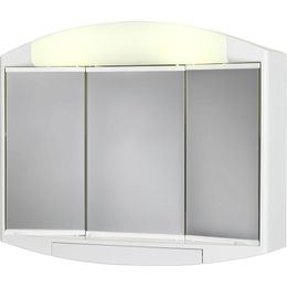 Spiegelschrank Jokey "Elda", wei&szlig;, B:59cm H:49cm T:15,5cm, Kunststoff, Schr&auml;nke, Spiegelschrank, Kunststoff, 59cm breit