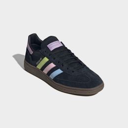 Sneaker adidas Performance "HANDBALL SPEZIAL", Herren, Gr. 37, core schwarz, glow blau, sanftes wei&szlig;, Leder, Schuhe Sneaker, Jamaika Bob Marley
