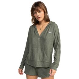 Hoodie Roxy "Saturdaze Cosy", Damen, Gr. S, agave gr&uuml;n, Obermaterial:80% Viskose, 17% Microfaser, 3% Elasthan;, Sweatshirts Hoodie