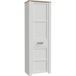 Garderobenschrank FORTE "Garderobenschrank, H&ouml;he 205,4cm, Soft Close, ausziehbare Kleiderstange", riviera eiche, sibiu l&auml;rche hell, B:66,7cm H:205,4cm T:42cm, Schr&auml;nke, Garderobenschrank, B/H/T 66,7/205,4/42 cm