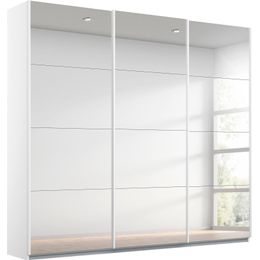 Schwebet&uuml;renschrank Rauch "Kleiderschrank Schrank Garderobe W&auml;scheschrank Ankleide ORACLE", wei&szlig; (alpinwei&szlig;), B:203cm H:229cm T:62cm, Holzwerkstoff, Schr&auml;nke, Schwebet&uuml;renschrank, mit vollfl&auml;chig aufgelegten Spiegelelementen MADE IN GERMANY