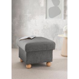 Hocker Home Affaire "Torello", grau, braun, B:56cm H:46cm T:56cm, 100% Polyester, Hocker, Hocker