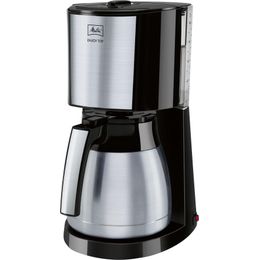 Melitta Filterkaffeemaschine "Enjoy Top Therm", grau (schwarz, edelstahlfarben), 1,25 l, 10, Kaffeemaschinen, mit Thermkanne aus Edelstahl, Filterkaffeemaschine