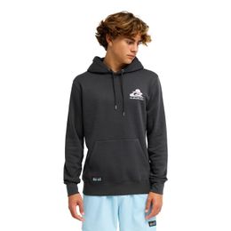 Kapuzensweatshirt Quiksilver "One Piece Luf Island", Damen, Gr. M, phantom, Obermaterial: 55% Walkfrottier, 25% Walkfrottier, 20% Microfaser;, Sweatshirts Kapuzensweatshirt