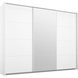 Schwebet&uuml;renschrank Rauch "Kleiderschrank Schrank Garderobe Schlafzimmerschrank Ankleide KEPAN", wei&szlig;, B:278cm H:213cm T:64cm, Holzwerkstoff, Schr&auml;nke, Schwebet&uuml;renschrank, inkl. Schubladeneinsatz und Passepartout MADE IN GERMANY