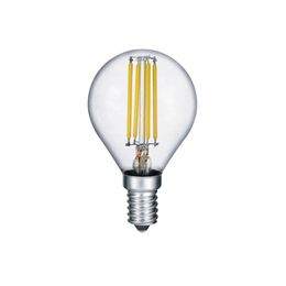 Trio LEUCHTEN LED-Filament "Leuchtmittel Set E14", Energieeffizienz: F, transparent klar, L:7,8cm &Oslash;:4,5cm, Leuchtmittel, 6er Set Filament Leuchtmittel E14 Fassung, Gl&uuml;hbirne E14 LED warmwei&szlig;, LED-Filament