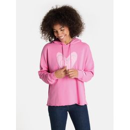 LIEBLINGSST&Uuml;CK Kapuzensweatshirt LIEBLINGSST&Uuml;CK "CyrenaL", Damen, Gr. 4XL, blush, Sweatware, Obermaterial: 100% Baumwolle, bedruckt, bestickt, unifarben, h&uuml;ftlang, hoch geschlossener Ausschnitt, Rippb&uuml;ndchen, Sweatshirts Kapuzensweatshirt, aus reiner Baumwolle