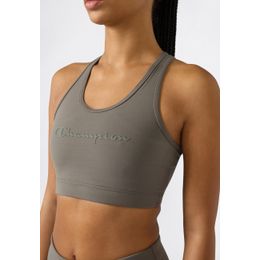 Sport-BH Champion "PERFRORMANCE Quick Dry Bra with big Logo", Damen, Gr. L, N-Gr, dgg, Obermaterial: 78% Polyester, 22% Elasthan, BHs Sport-BH, f&uuml;r Sportmode und Fitnessaktivit&auml;ten, sportlicher Stil