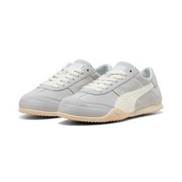 Sneaker Puma "BELLA UT CLASSIC", Damen, Gr. 39, silber mist, alpine snow, Leder, mehrfarbig, Schuhe Sneaker, aus Leder, mit Synthetik-Innenmaterial, mit Schn&uuml;rverschluss