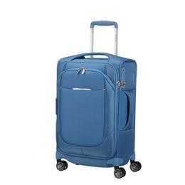 Weichgep&auml;ck-Trolley Samsonite "RE-LITE, verschiedene Gr&ouml;&szlig;en und Farben", Damen, Gr. B/H/T: 22cm x 55cm x 35cm 36 l, capri blau, Polyester, Koffer Weichgep&auml;ck-Trolley, mit arretierbarem und versenkbarem Druckknopf-Trolleysystem