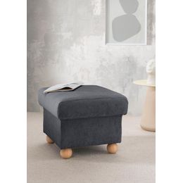 Hocker Home Affaire "Torello", anthrazit, B:56cm H:46cm T:56cm, 100% Polyester, Hocker, Hocker