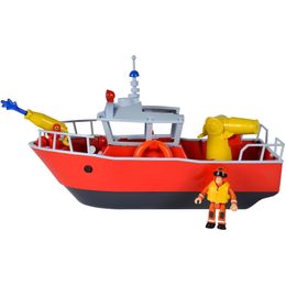 Badespielzeug Simba "Feuerwehrmann Sam, Titan Feuerwehrboot", bunt, Wasserspielzeuge, BabyL:32cm, Kunststoff, Badespielzeug, L:32cm