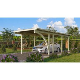 Einzelcarport Karibu "&raquo;ECO 2&laquo; Variante B, kesseldruckimpr&auml;gniert", kdi, B/H/T: 268cm x 206cm x 576cm, Carports, Einzelcarport, aus Masivholz