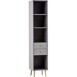Aktenschrank Schildmeyer "Jonte", grau (feel grau), B:40,2cm H:194,2cm T:39cm, FSC-zertifizierter Holzwerkstoff, Schr&auml;nke, Aktenschrank