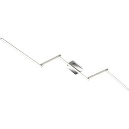 Briloner Leuchten LED Deckenleuchte "3501018 STAFF", schwarz, Leuchten, Deckenlampe, 227,2x12x5cm, Alu-Chrom, 24W, Wohnzimmer, Schlafzimmer, LED Deckenleuchte
