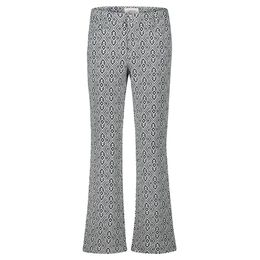 Stretch-Hose Cartoon "Stretch-Hose mit Jacquard", Damen, Gr. 36, EURO, blau (dunkelblau, blau), Obermaterial: 50% Polyester PES. 34% Baumwolle CO. 15% Viskose CV. 1% Elasthan EL., Hosen Stretch-Hose