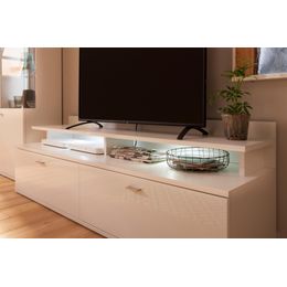 TV-Aufsatz "TACOMA", wei&szlig; (wei&szlig; arctic), B:180cm H:22,2cm T:36,6cm, MDF, SET ONE BY Musterring, M&ouml;belaufs&auml;tze, TV-Aufsatz, Typ 61