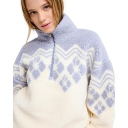 Fleecepullover Roxy "Mountain Story", Damen, Gr. L, egret, Obermaterial: 100% Microfaser;, Sweatshirts Fleecepullover