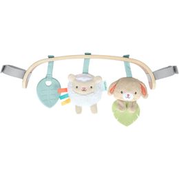 Kinderwagenkette Ingenuity "Wonder & Wood Carrier Toybar", bunt, Greifspielzeug, BabyB:8cm H:30cm, Holz, Stoff, Kinderwagenkette, auch f&uuml;r die Babyschale geeignet, B:8cm H:30cm