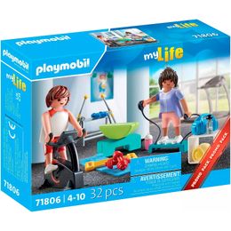 Konstruktions-Spielset Playmobil "Fitnesstraining (71806), Playmobil My Life", bunt, Spielbausteine, Kinder, Kunststoff, Konstruktions-Spielset, Made in Europe