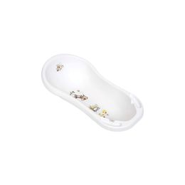 Lorelli Baby Badewanne B&auml;r und Freunde 100 cm, Ablagef&auml;cher, Wasserablauf wei&szlig;