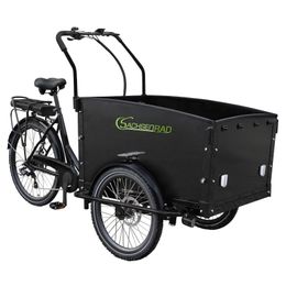 SachsenRAD E-Lastenrad T1 Grand Trunk mit Alarmanlage schwarz