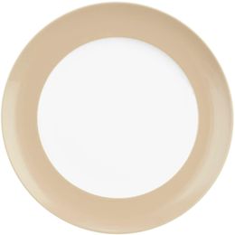 Fr&uuml;hst&uuml;cksteller Seltmann Weiden "Liberty Pure Colors", dusty beige, H:2,6cm &Oslash;:22,6cm, Porzellan, Speiseteller, Dessertteller, Kuchenteller