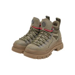 Stiefel Buffalo "Buffalo ASPHA LACE UP HIKE - VEGAN NUBUCK/MESH", Damen, Gr. 36, khaki, Polyurethan, unifarben, Schuhe Stiefel