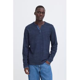 T-Shirt Blend "BHKEVO tee", Herren, Gr. XXL, grau (salute), Single Jersey, Obermaterial: 85% Baumwolle, 15% Polyester, meliert, regular fit normal, V-Ausschnitt, Shirts T-Shirt