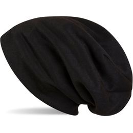 Strickm&uuml;tze styleBREAKER "Feinstrick Beanie Unifarben", Damen, schwarz, 100% Viskose CV., Modisch, M&uuml;tzen Strickm&uuml;tze