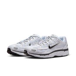Sneaker Nike Sportswear "P-6000", Herren, Gr. 40, wei&szlig;, schwarz, metallic silber, schwarz, Textil, Schuhe Sneaker