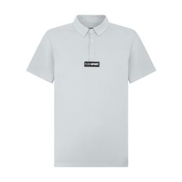 Poloshirt Plein Sport "Pique Polo T-Shirt Scratch", Herren, Gr. XS, 07, lightblau, Stoff: 37% Viskose, 30% Acryl, 28% Baumwolle, 5% Elasthan, Shirts