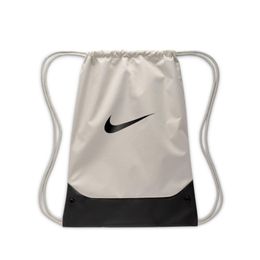 Sporttasche Nike "NK BRSLA DRAWSTRNG - X", light bone, schwarz, schwarz, Obermaterial: 100% Polyester, Taschen Sporttasche, sportlicher Stil, f&uuml;r Fitness und sportliche Aktivit&auml;ten