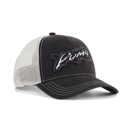 Flex Cap Puma "PumaTECH-X Trucker Cap Erwachsene", Gr. onesize, schwarz, Futter Vorderteil: 100% Polyester. Hinterer Einsatz: 100% Polyester, unifarben, Caps