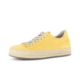 Sneaker Gabor "Sneaker low", Herren, Gr. 37, gelb, Schuhe Sneaker
