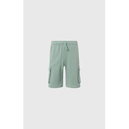 Cargoshorts Champion "COLLEGE Terry Shorts Logo", Jungen, Gr. L (152/158), N-Gr, ige, Obermaterial: 82% Baumwolle, 18% Polyester, Hosen, aus Baumwolle und Polyester, sportlicher Stil, mit Cargotaschen