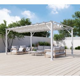Pergola Paragon "Florenz", wei&szlig;, B:505cm H:236cm T:350cm, Pergolen