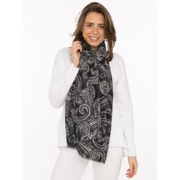 Schal Zwillingsherz "Classic Paisley", Damen, schwarz, Web, Obermaterial: 100% Polyester, Modet&uuml;cher Schal, anschmiegsam, zeitloses Paisleymuster