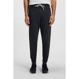 Jogginghose BOSS Green "Pants Zone", Herren, Gr. M, N-Gr, dunkelblau403, Web, Obermaterial: 62% Baumwolle, 33% Polyester, 5% Elasthan, unifarben, lang, Hosen Jogginghose, Regular fit, Tunnelzug, Mittlere Bundh&ouml;he Trainingshose Sweathose
