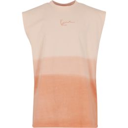 Tanktop Karl Kani "Karl Kani Signature Gradient Sleeveless T-Shirt", Herren, Gr. M, orange, 100% Baumwolle, normal, Tops Tanktop