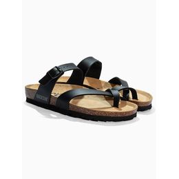 BACKSUN Zehentrenner "Barcelone" in Schwarz - 62% | Gr&ouml;&szlig;e 37 | Damen-sandalen