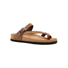 Comfortfusse Leder-Zehentrenner in Sand - 61% | Gr&ouml;&szlig;e 36 | Damen-sandalen