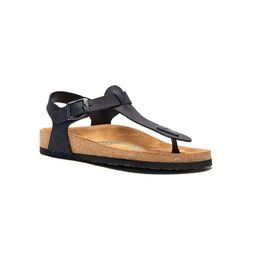 Comfortfusse Leder-Zehensandalen in Schwarz - 63% | Gr&ouml;&szlig;e 36 | Damen-sandalen