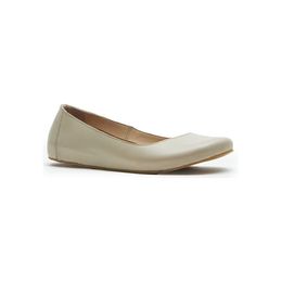 Comfortfusse Leder-Ballerinas in Beige - 60% | Gr&ouml;&szlig;e 39 | Damen-ballerinas